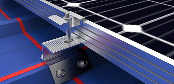 Trapezoid Metal Roof Racking,Metal Roof Solar Mounting