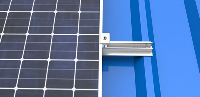 Short-Rails Roof Mounting,Metal Roof Solar Mounting