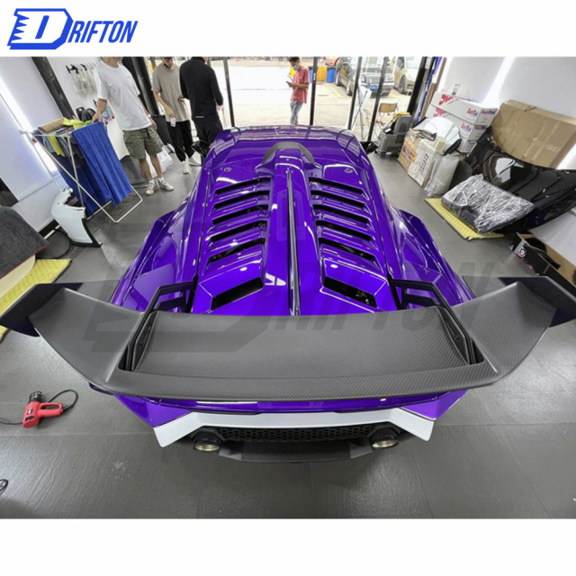 Dry Carbon Fiber Rear Spoiler For Lamborghini Huracan STO