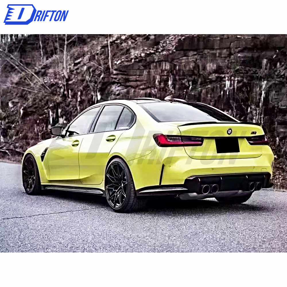 MP V2 Style Carbon Fiber Rear Diffuser For BMW G80 M3 G82 M4 2021