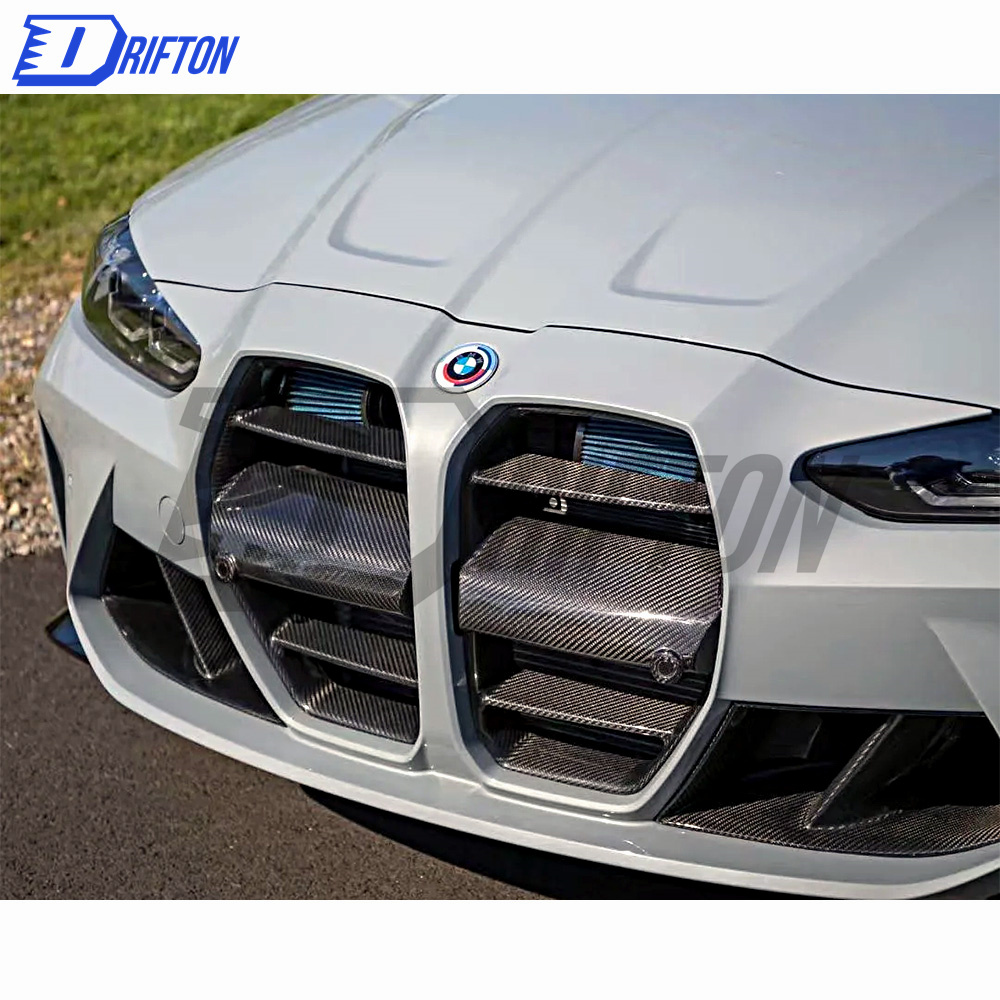 ST Style Dry Carbon Fiber Front Grille For BMW G80 M3 G82 M4 2020-2021