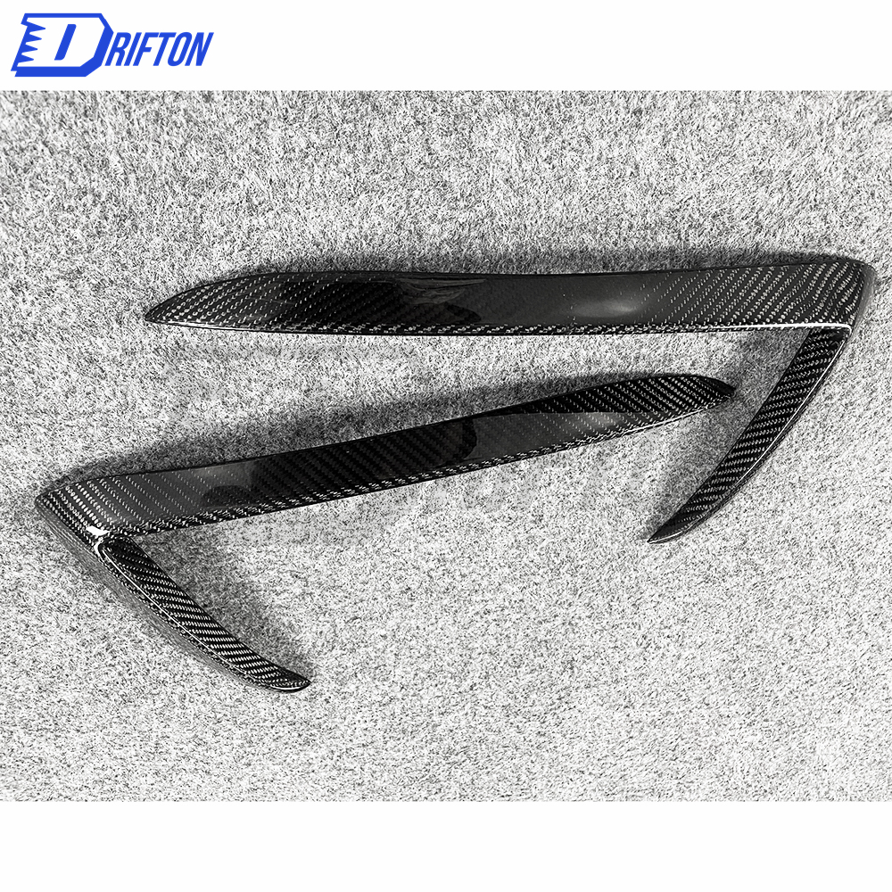 CMST Style Carbon Fiber Front Bumper Vent Trims For Tesla Model Y 2020-2021