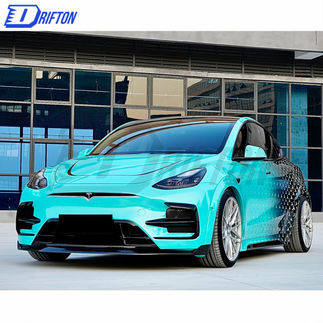 SD Style PP Front Bumper With Glass Fiber Front Lip For Tesla Model Y ...