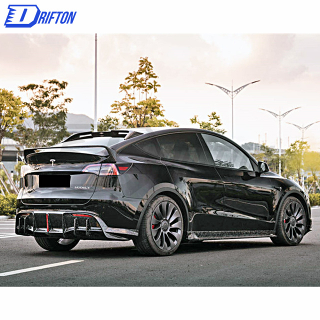 MIW Style Forged Dry Carbon Fiber Rear Spoiler For Tesla Model Y 2020-2021