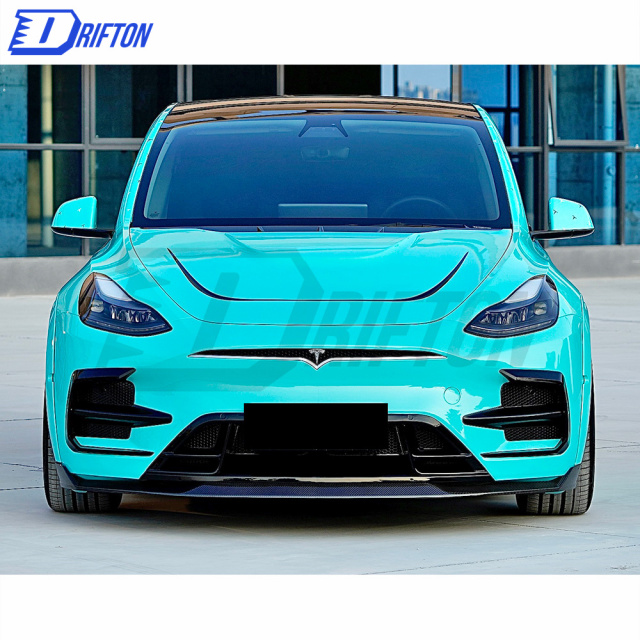 SD Style PP Front Bumper With Glass Fiber Front Lip For Tesla Model Y ...