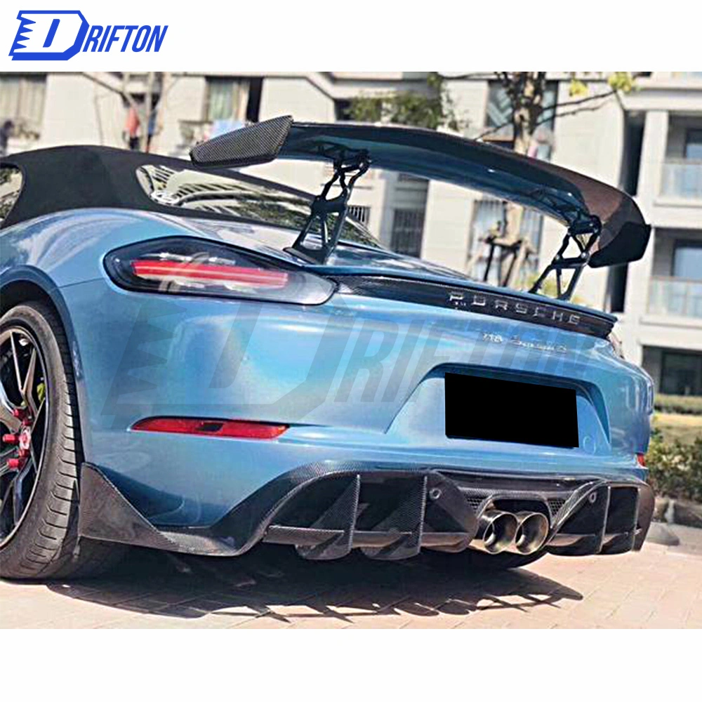 Carbon Fiber Rear Diffuser For Porsche 718 Cayman Boxster 2016-2020
