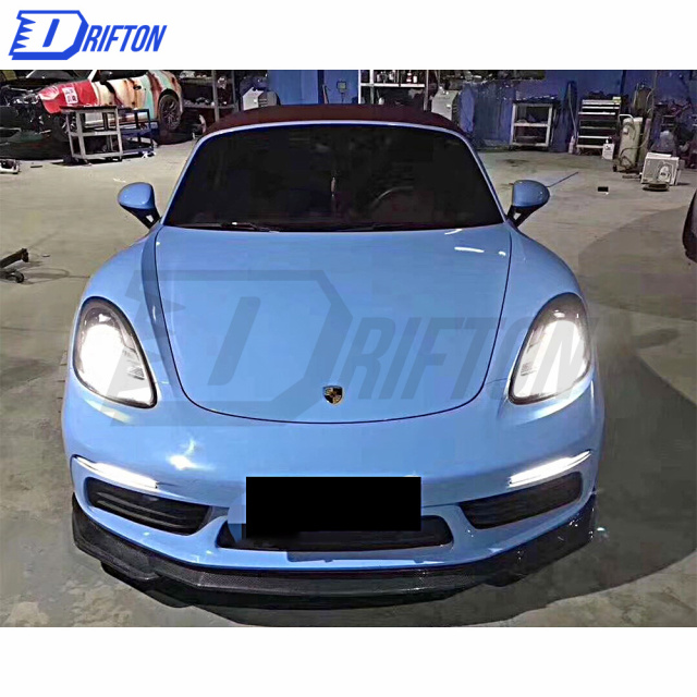 ARMA Style Carbon Fiber Front Lip For Porsche 718 Cayman Boxster 2016-2020