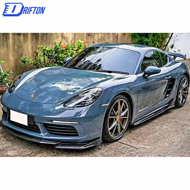 ARMA Style Carbon Fiber Front Lip For Porsche 718 Cayman Boxster 2016-2020