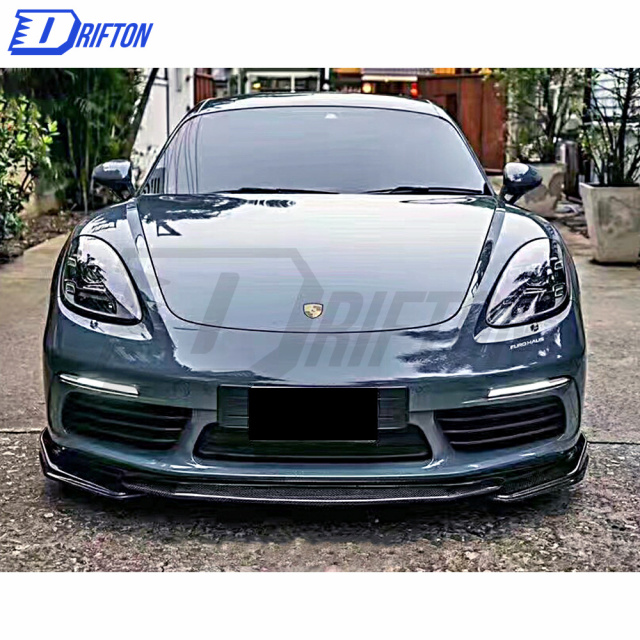 ARMA Style Carbon Fiber Front Lip For Porsche 718 Cayman Boxster 2016-2020