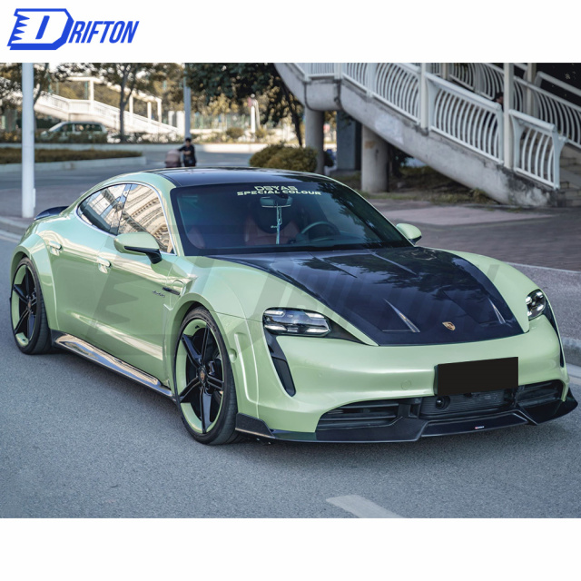 CMST Style Carbon Fiber Fender Trims For Porsche Taycan Turbo 2019-2020