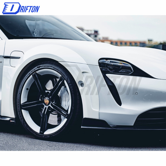 CMST Style Carbon Fiber Fender Trims For Porsche Taycan Turbo 2019-2020
