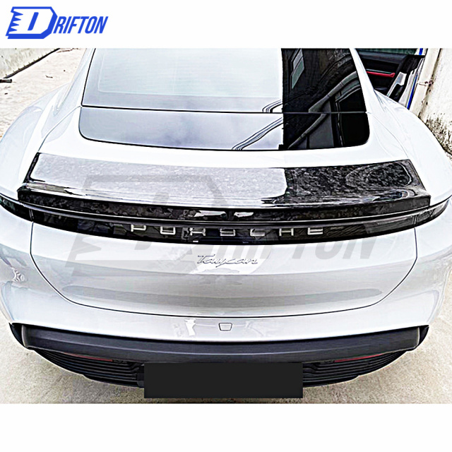 MSY Style Dry Carbon Fiber Rear Wing Spoiler For Porsche Taycan Turbo ...