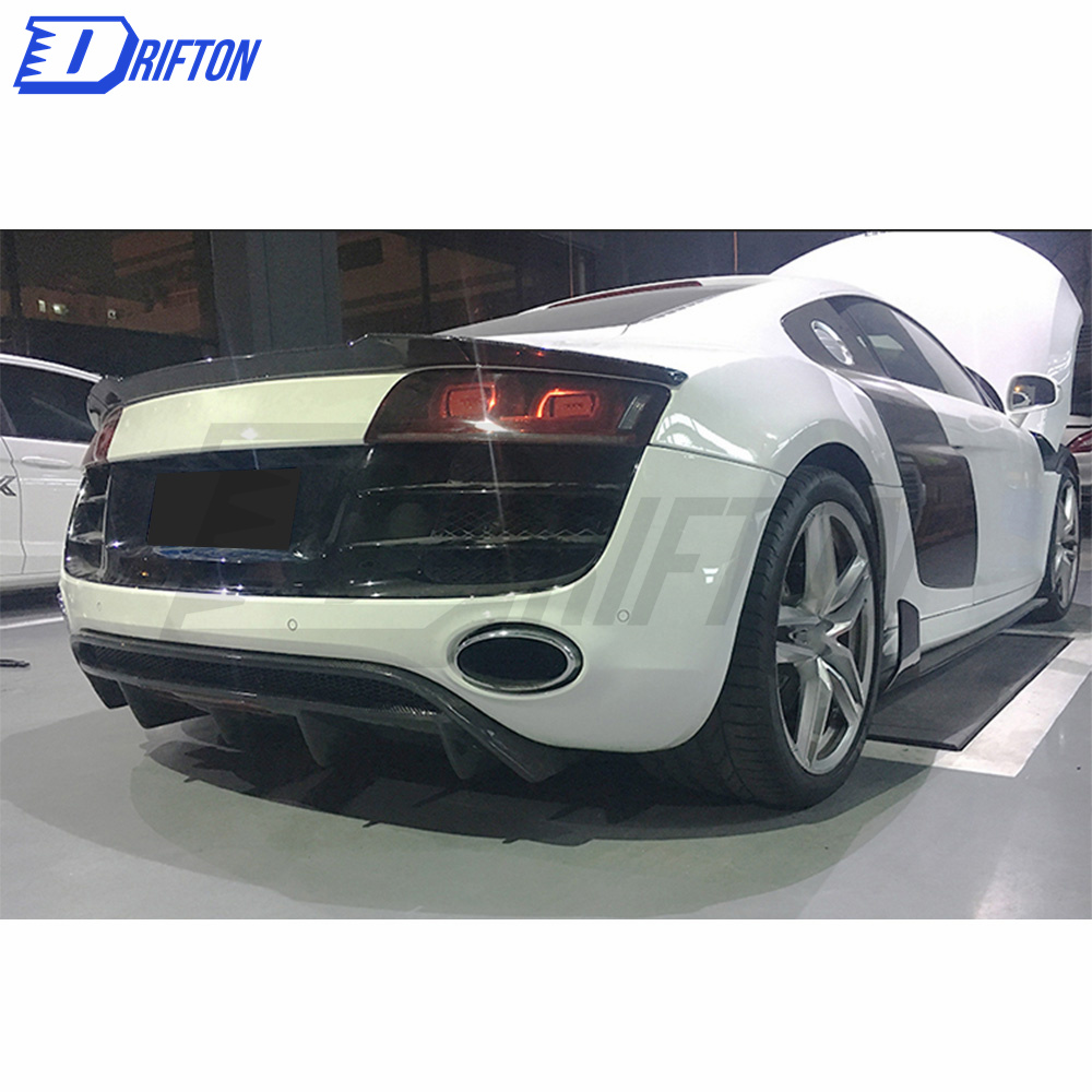Drifton Style Carbon Fiber Rear Diffuser For Audi R8 V10 2010-2015