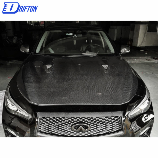 GTR Style Carbon Fiber Hood For Infiniti Q50 2013-2024