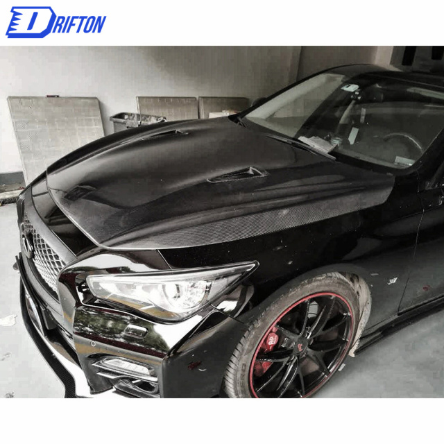 GTR Style Carbon Fiber Hood For Infiniti Q50 2013-2024