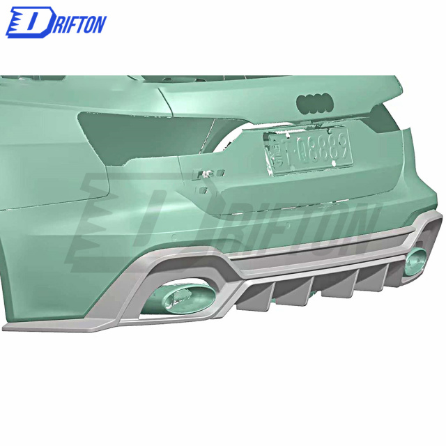 PT Style Dry Carbon Fiber Rear Diffuser For Audi RS6 RS7 2015-2019