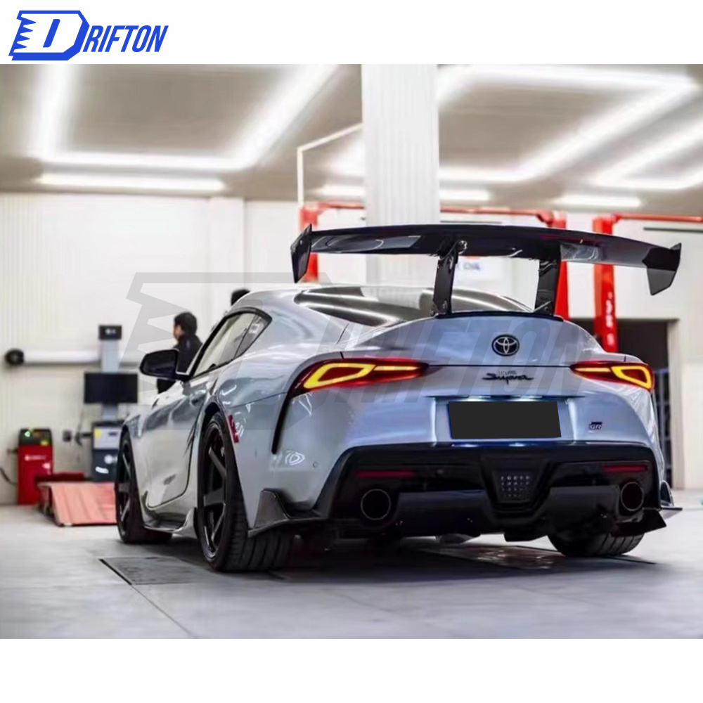 Varis-Style Carbon Fiber Side Skirt Under Board For Toyota Supra A90 ...