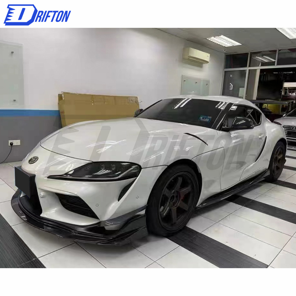 Varis-Style Carbon Fiber Side Skirt Under Board For Toyota Supra A90 ...