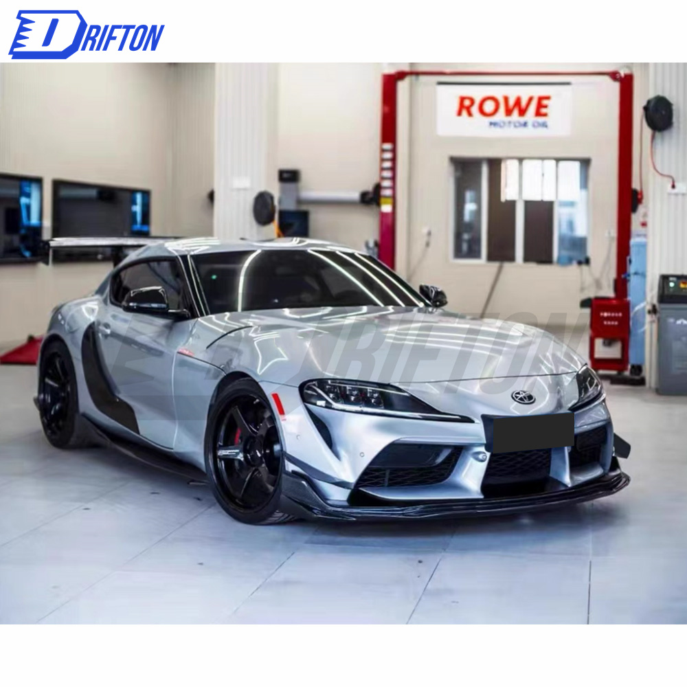 Varis-Style Carbon Fiber Side Skirt Under Board For Toyota Supra A90 ...