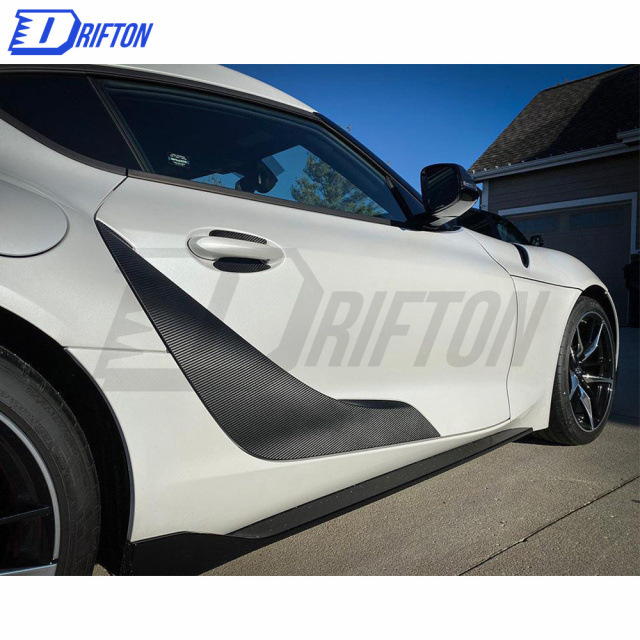 Dry Carbon Fiber Rear Side Blades Door Fenders For Toyota Supra A90 GR ...