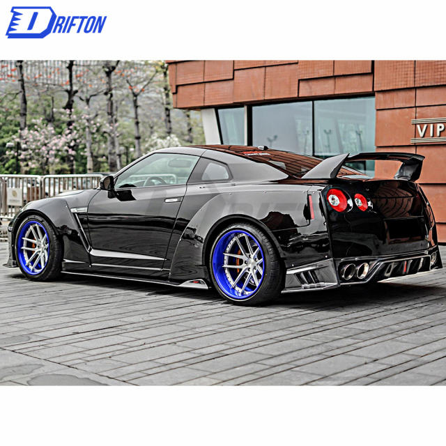 CMST Style Carbon Fiber Side Skirt For Nissan R35 GTR 2008-2016,