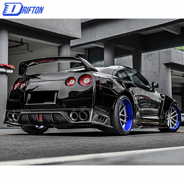 CMST Style Carbon Fiber Side Skirt For Nissan R35 GTR 2008-2016,