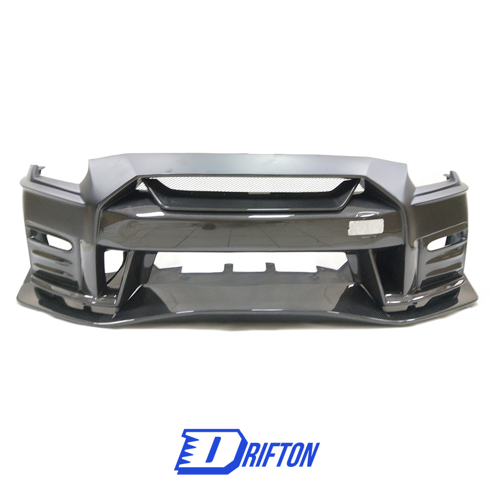 Nismo 2017 Version Style Half Carbon Fiber Front Bumper For Nissan R35 ...