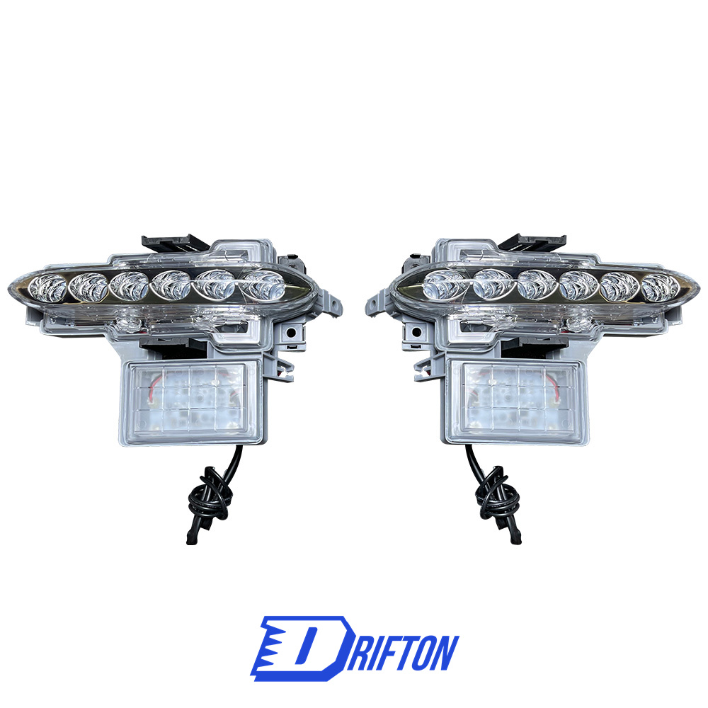 Front Bumper LED DRL Daytime Running Lights For Nissan R35 GTR 2012-2016