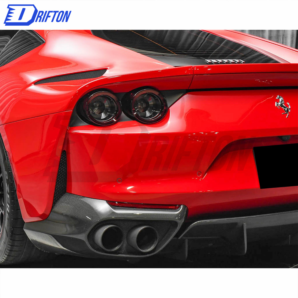 Dry Carbon Fiber Rear Bumper Spoiler For Ferrari 812 Superfast GTS 2017 ...