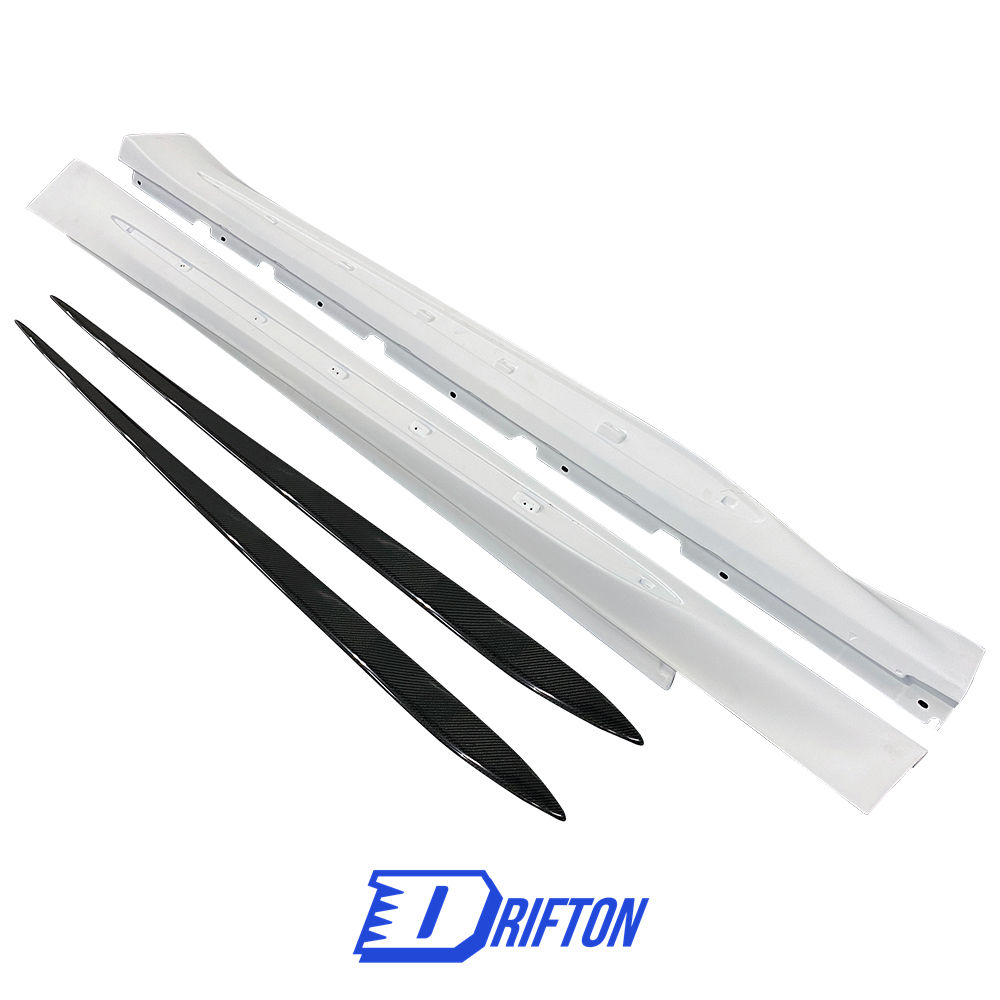 Quadrifoglio Style Partial Carbon Fiber Side Skirt For Alfa Romeo ...