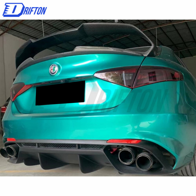 GTAM Style Carbon Fiber Rear Spoiler For Alfa Romeo Giulia 2016-2020