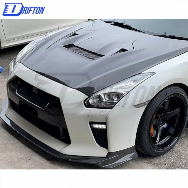 Varis Style Carbon Fiber Hood For Nissan GTR R35 2008-2016