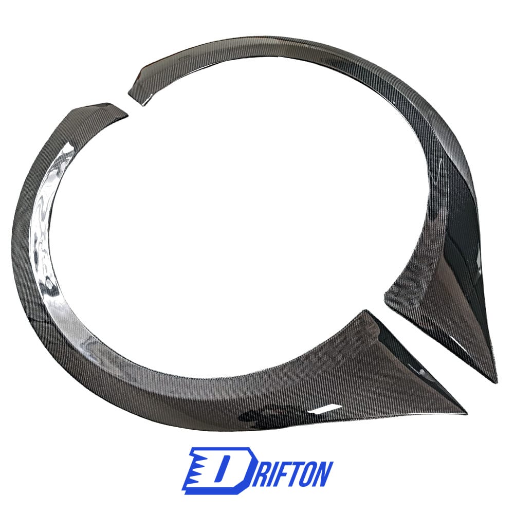 Varis MY19 Style Carbon Fiber Rear Fender Trim Wheels Flare For Nissan ...