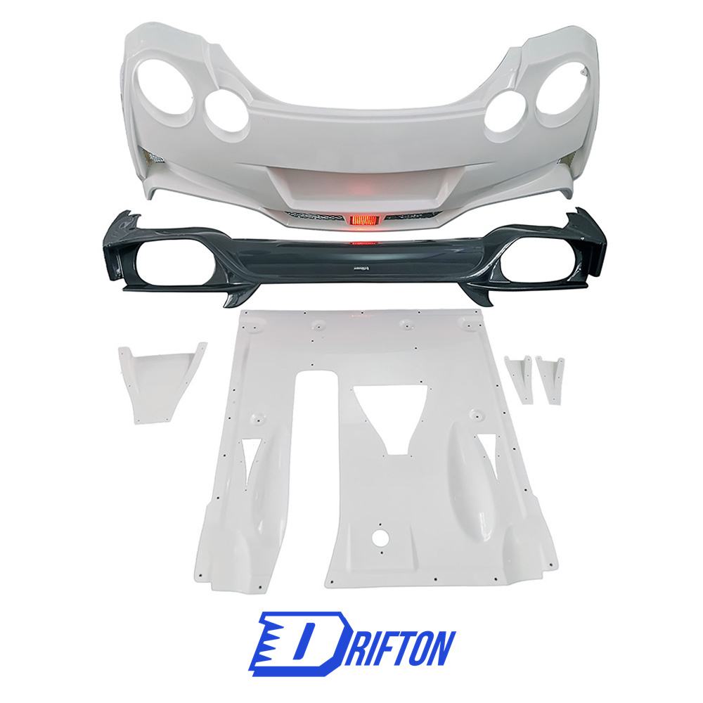 Varis MY19 Style Glass Fiber Rear Bumper With Carbon Fiber Rear ...