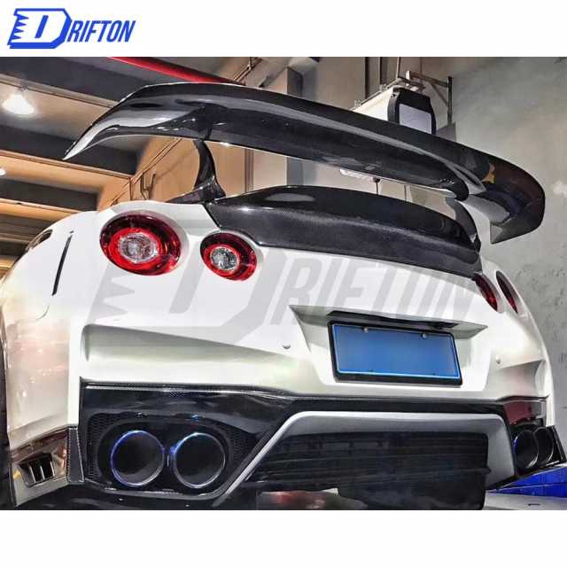 Revozport Style Carbon Fiber Rear Spoiler For Nissan R35 GTR 2008-2019