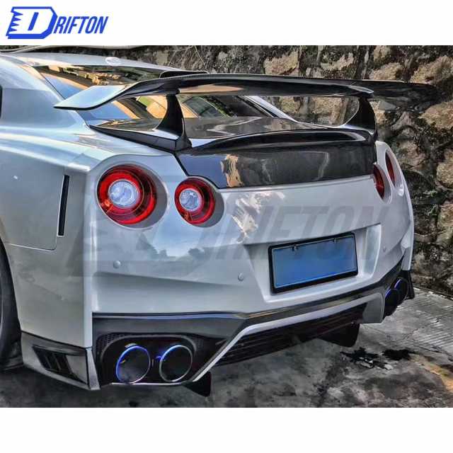 Revozport Style Carbon Fiber Rear Spoiler For Nissan R35 GTR 2008-2019