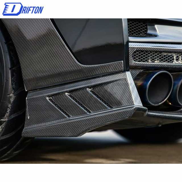 MY17 Top Secret Style Carbon Fiber Rear Fender Splitter For Nissan R35 ...