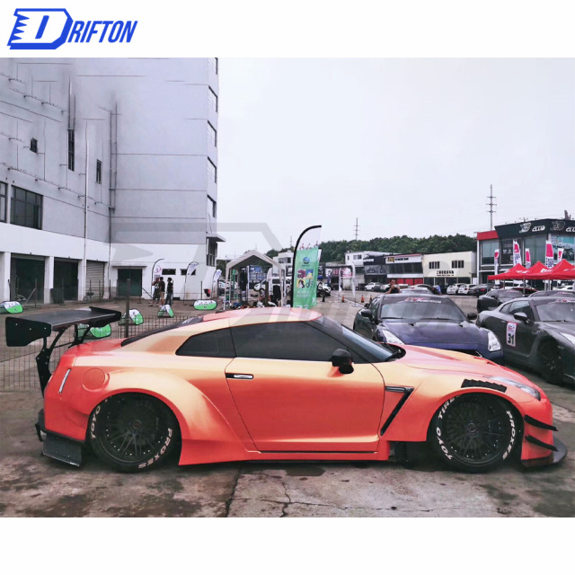 LB Performance V2 Style Half Carbon Fiber Wide Body Kit For Nissan R35 ...