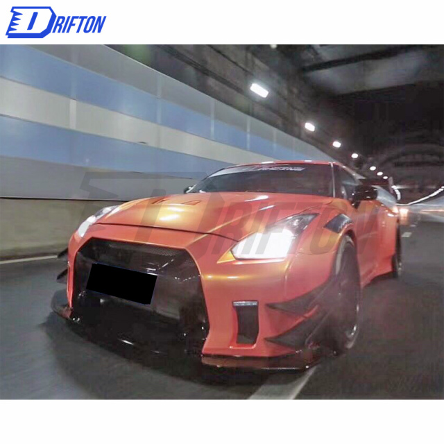 LB Performance V2 Style Half Carbon Fiber Wide Body Kit For Nissan R35 ...