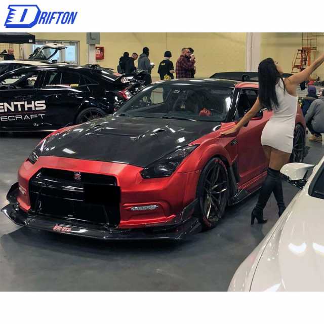 Varis KAMIKAZE R Super Sonic Style Glass Fiber Wide Body Kit For Nissan ...