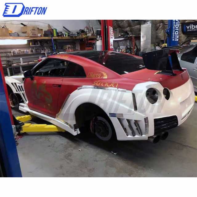 Varis KAMIKAZE R Super Sonic Style Glass Fiber Wide Body Kit For Nissan ...