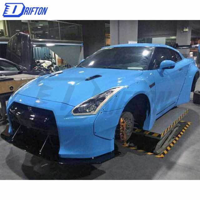 LB Performance Style Half Carbon Fiber Body Kit For Nissan R35 GTR 2008 ...