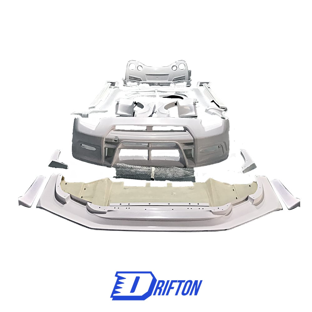 Varis KAMIKAZE R Super Sonic Style Glass Fiber Wide Body Kit For Nissan ...