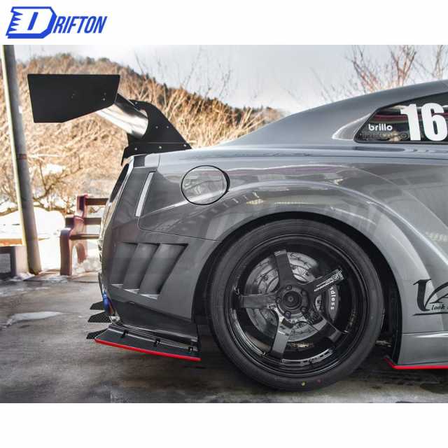 Varis Kamikaze Style Carbon Fiber Racing Swan GT Wing For Nissan R35 ...