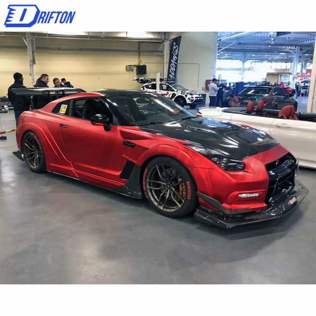 Varis KAMIKAZE R Super Sonic Style Glass Fiber Wide Body Kit For Nissan ...