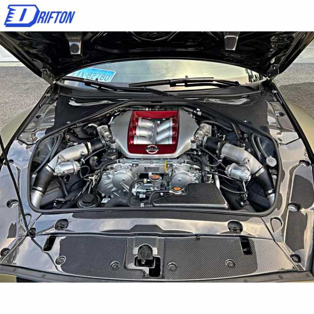 JDM Style Carbon Fiber Engine Bay Panels Replacement For Nissan R35 GTR ...