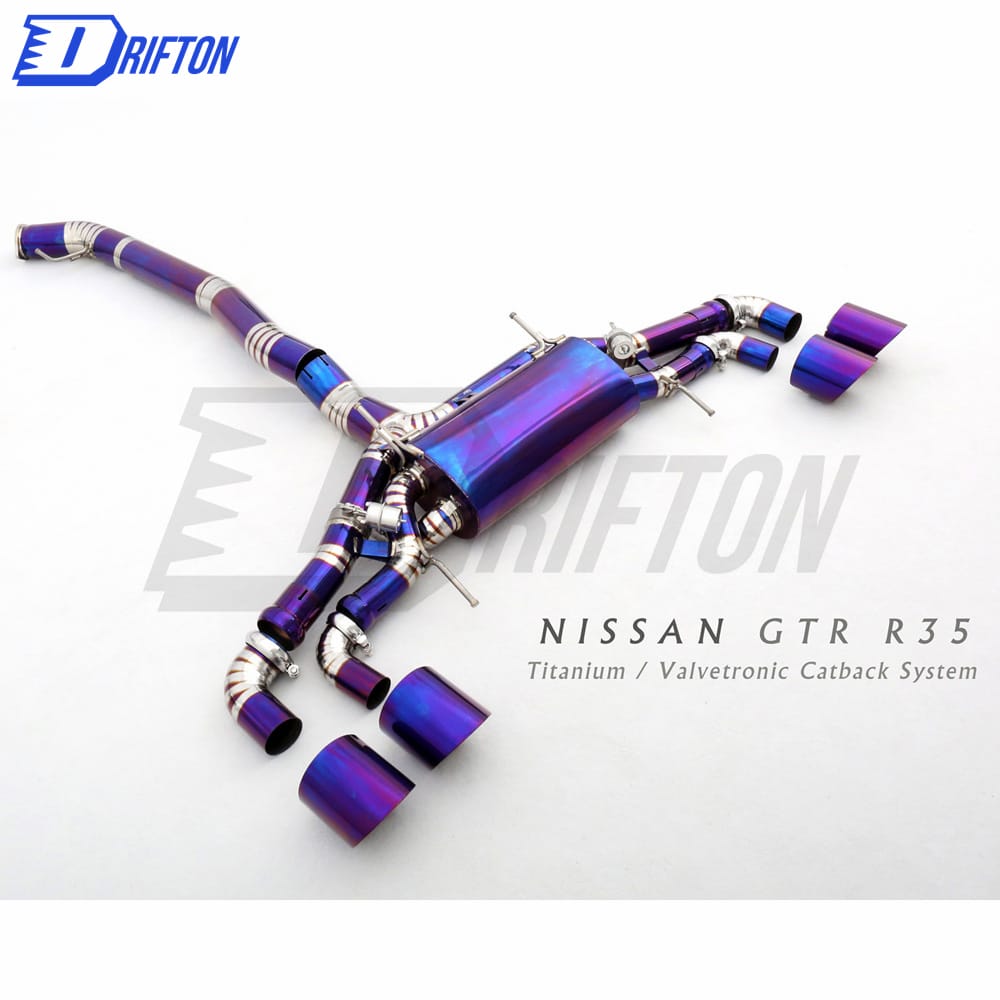 Titanium Valvetronic Muffler System For Nissan R35 GTR 2008-2016