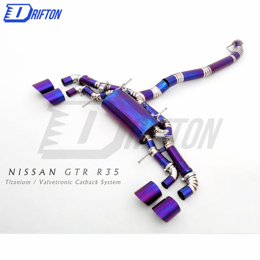 Titanium Valvetronic Muffler System For Nissan R35 GTR 2008-2016