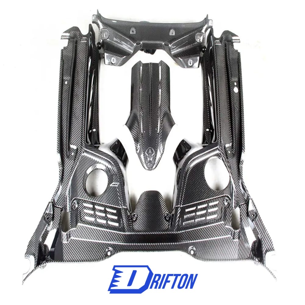 OEM Style Dry Carbon Fiber Engine Bay Kit For Maserati MC20