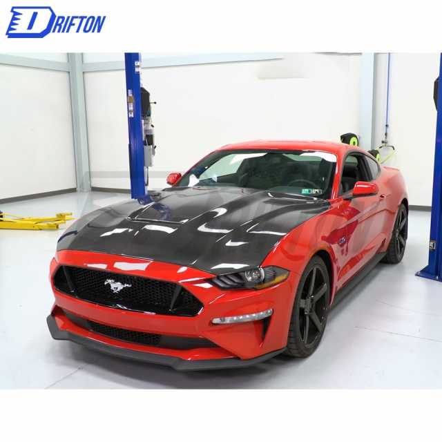 GT350 Style Carbon Fiber Hood For Ford Mustang 2015-2017